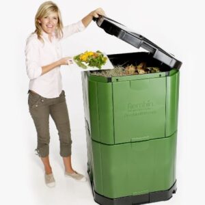 Exaco Aerobin 400 Insulated Compost bin, 113 Gallon, Green