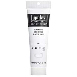 liquitex professional heavy body acrylic paint, 4.65-oz (138ml) tube, titanium white