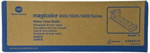 konica minolta a06x010 toner waste bottles 2-pack for magicolor 4650 series printers