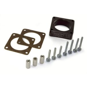 rugged ridge 17755.01 throttle body spacer; 91-06 jeep wrangler/cherokee xj/yj/tj , black