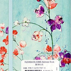 Fuchsia Blooms Address Book