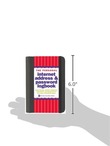 The Personal Internet Address & Password Logbook (removable cover band for security)