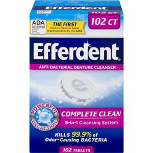 efferdent denture cleaner, 90 ct