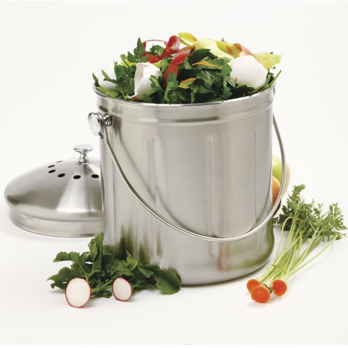 Norpro 1.5 Gallon Stainless Steel Compost Keeper