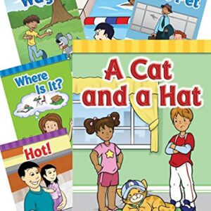 Teacher Created Materials - Classroom Library Collections: Short Vowel Rimes - 18 Book Set - Grades PreK-1 - Guided Reading Level A - D