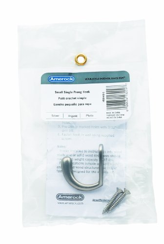 Amerock H55440S Single Prong Hook - Silver