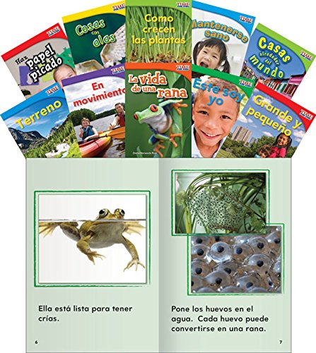 Teacher Created Materials - TIME for Kids Informational Text Readers (Spanish) Set 1 - 10 Book Set - Grade 1 - Guided Reading Level A - I