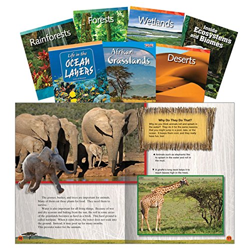 Teacher Created Materials - Classroom Library Collections: Biomes and Ecosystems - 7 Book Set - Grades 2-4