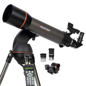 celestron – nexstar 102slt computerized telescope – compact and portable – refractor optical design – skyalign technology – computerized hand control – 102mm aperture