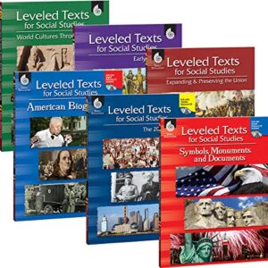 leveled texts for social studies: 6-book set