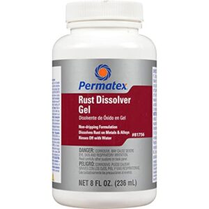 permatex 81756 rust dissolver gel, 8 oz. , red