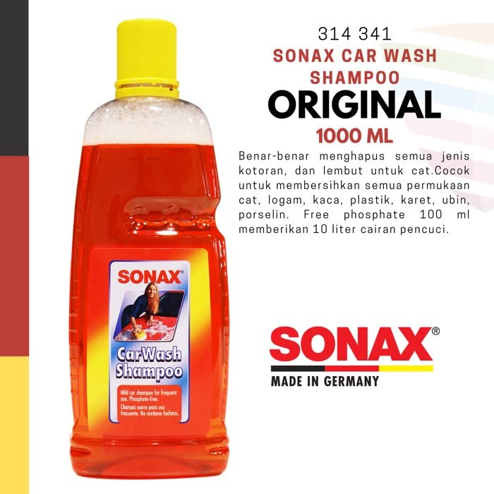 Sonax 314300-755 Car Wash Shampoo Concentrate, 33.8 fl. oz.