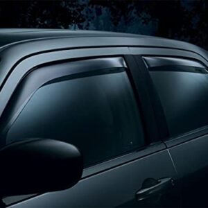 WeatherTech Custom Fit Front & Rear Side Window Deflectors for Buick Rainier, Dark Smoke