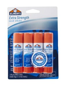 elmer’s extra strength glue sticks, washable, 8 grams, 4 count