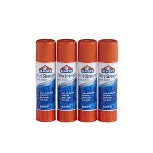 Elmer's Extra Strength Glue Sticks, Washable, 8 Grams, 4 Count