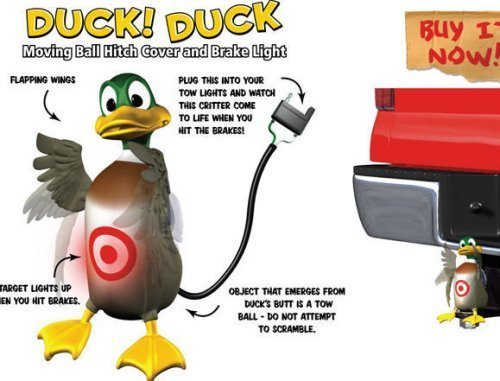 Hitch Critters Duck Animated Ball Hitch Cover and Brake Light