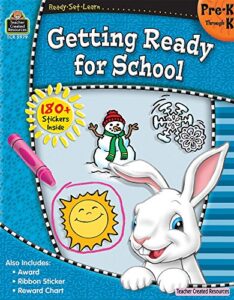 ready•set•learn: getting ready for school, grades prek–k from teacher created resources (ready, set, learn: pre.k through k)