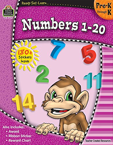 Ready•Set•Learn: Numbers 1–20, Grades PreK–K from Teacher Created Resources