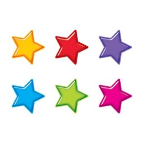 trend enterprises, inc. gumdrop stars mini accents variety pack, 36 ct