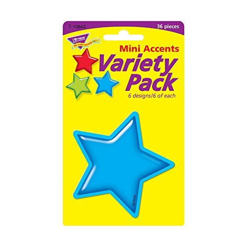 TREND enterprises, Inc. Gumdrop Stars Mini Accents Variety Pack, 36 ct