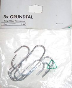 ikea grundtal 5 pc s hook hangers – 2.75″