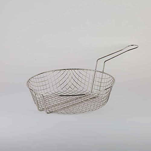 American Metalcraft CBC12 Culinary Basket, Coarse Mesh, Tinned Steel, 9" Handle, 12" Dia., 3" H