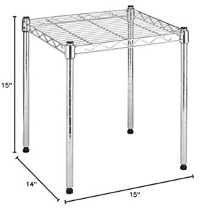 Whitmor Supreme Stacking Shelf and Organizer - Adjustable - Chrome