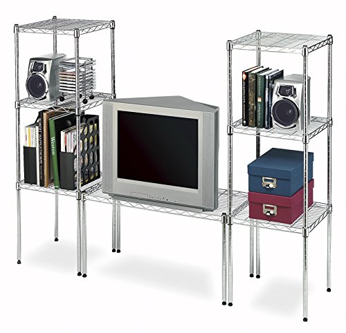 Whitmor Supreme Stacking Shelf and Organizer - Adjustable - Chrome