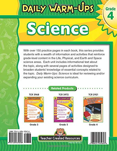 Daily Warm-Ups: Science Grade 4: Science Grade 4