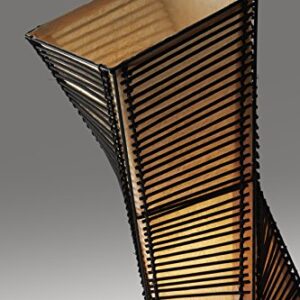 Adesso Home 4046-01 Transitional Two Light Floor Lamp from Stix Collection in Black Finish, Lantern