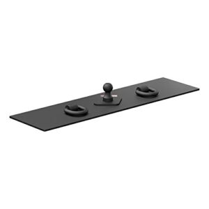 CURT 65500 Over-Bed Flat Plate Gooseneck Hitch, 30,000 lbs, 2-5/16-Inch Ball , Black