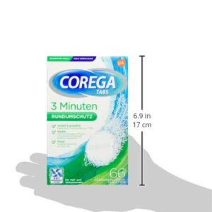 Corega Rapid Denture/Third Teeth Cleaning Sticks, 1x66 Teething Cleaning Tablets - Cleaning in 3 Minutes