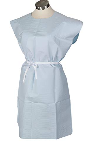 TIDI 803 Premium Exam Gown, Tissue/Poly/Tissue (Pack of 50)