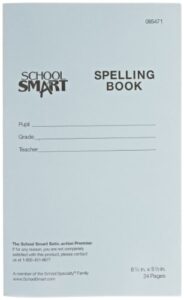 school smart – 85471 blank 24 page spelling books, 5-1/2″ w x 8-1/2″ l (pack of 48)