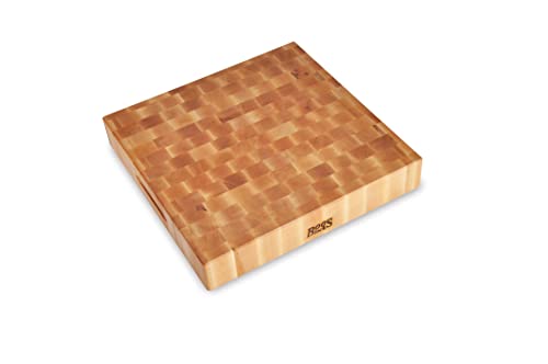 John Boos Block CCB183-S Classic Reversible Maple Wood End Grain Chopping Block, 18 Inches x 18 Inches x by 3 Inches