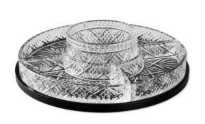 godinger dublin crystal lazy susan