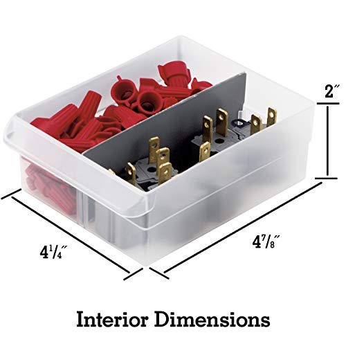 Akro-Mils 10124, 24 Drawer Plastic Parts Storage Hardware and Craft Cabinet, 20-Inch W x 6-Inch D x 16-Inch H, Black