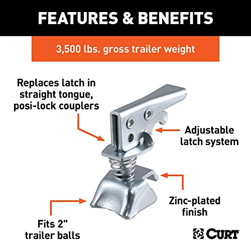 CURT 25194 Posi-Lock Coupler Replacement Latch for 2-Inch Trailer Hitch Ball