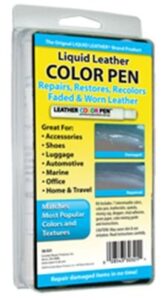 liquid leather color pen- restore, recolor and repairs leather