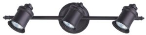 canarm it299a03orb10 taylor 3-bulb wall mount track light, oil rubbed bronze