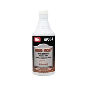 rust-mort – converts rust to a hard protective coating, 1 quart