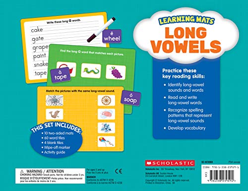 Learning Mats: Long Vowels