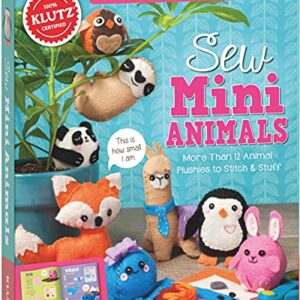 Sew Mini Animals (Klutz Craft Kit) 8" Length x 1.5" Width x 9" Height