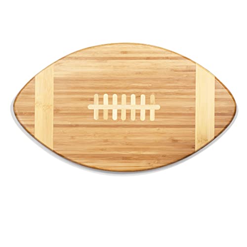 TOSCANA - a Picnic Time brand Touchdown Football Cheese Board, Novelty Charcuterie Board, Serving Platter, Cheese Boards Charcuterie Boards, Wood Cutting Board, (Bamboo)