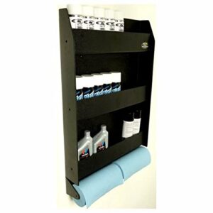 clearone trailer cabinet, 23 x 37 x 4-1/2 in, plastic, black, each