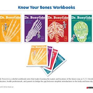 Know Yourself - 206 Bones of the Human Body - 4 Book Set, Best Interactive Activity Workbooks for Kids, Parents’ Choice Award, Ages 8-12