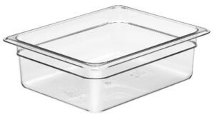 cambro camwear 24cw135 food pan, 1/2 by 4-inch, clear