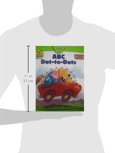 School Zone - ABC Dot-to-Dots Workbook - 32 Pages, Ages 3 to 5, Preschool, Kindergarten, Connect the Dots, Alphabet, Letter Puzzles, and More (School Zone Get Ready!™ Activity Book Series)