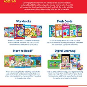 School Zone - ABC Dot-to-Dots Workbook - 32 Pages, Ages 3 to 5, Preschool, Kindergarten, Connect the Dots, Alphabet, Letter Puzzles, and More (School Zone Get Ready!™ Activity Book Series)