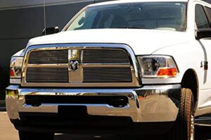 2010-2012 ram 2500, 3500 billet grille, polished, 4 pc, overlay – pn #21451